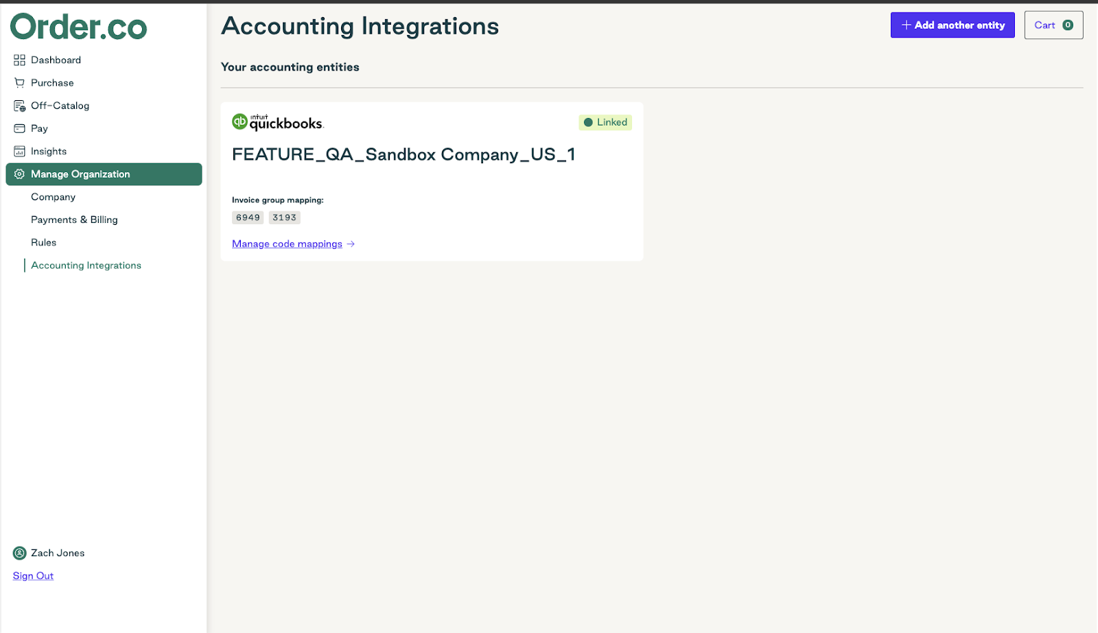 Multi-Entity Accounting Integrations – Order.co