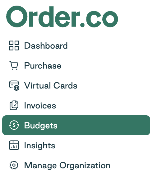 Budgets – Order.co