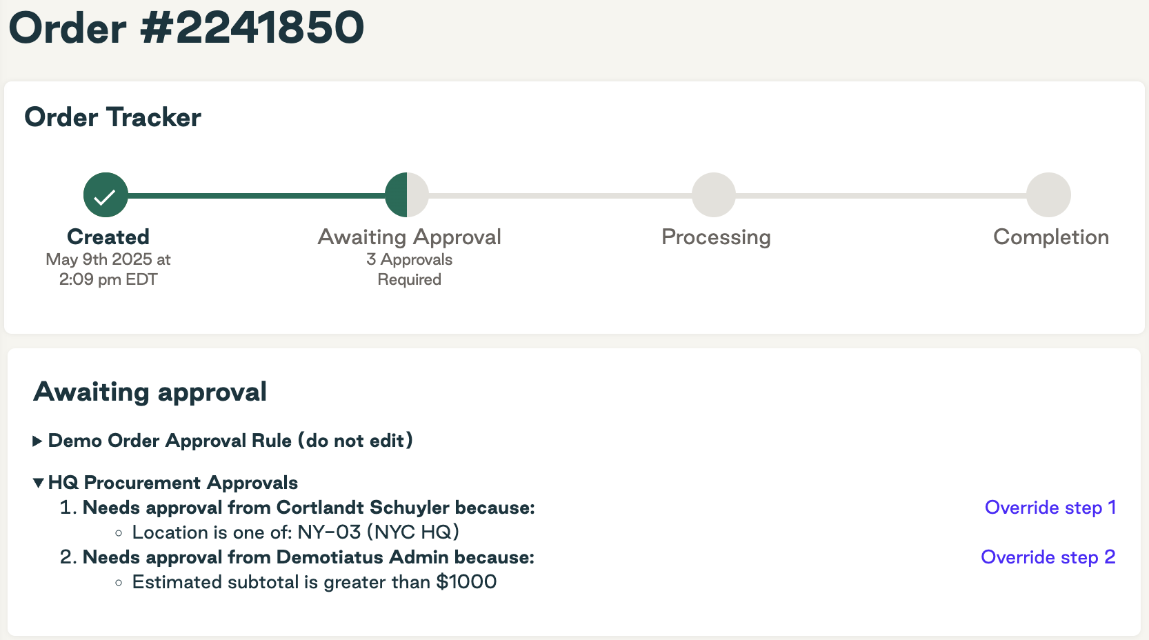 Getting Started: Approvals & Budgets – Order.co